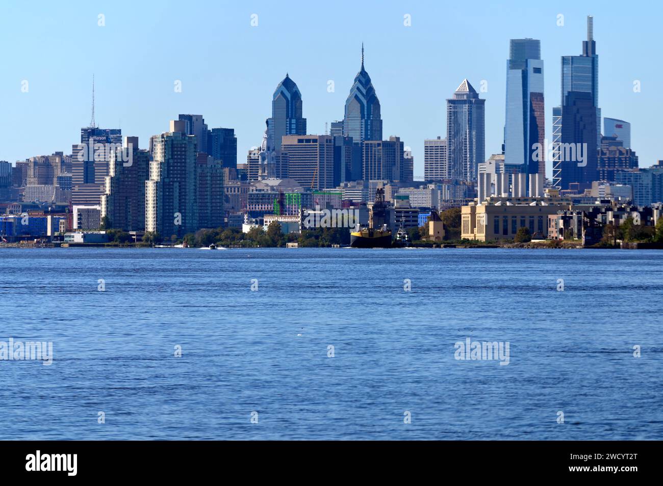 General view on Center City Skyline from a South facing view point ...