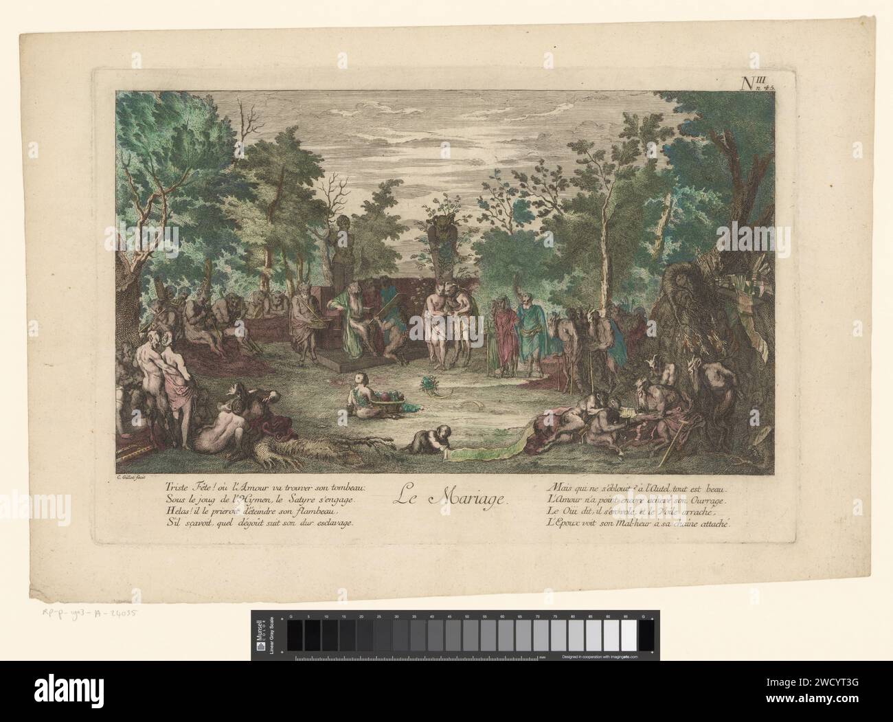 Wedding of Saters, Balthasar Sigmund Setletzky, After Claude Gillot ...