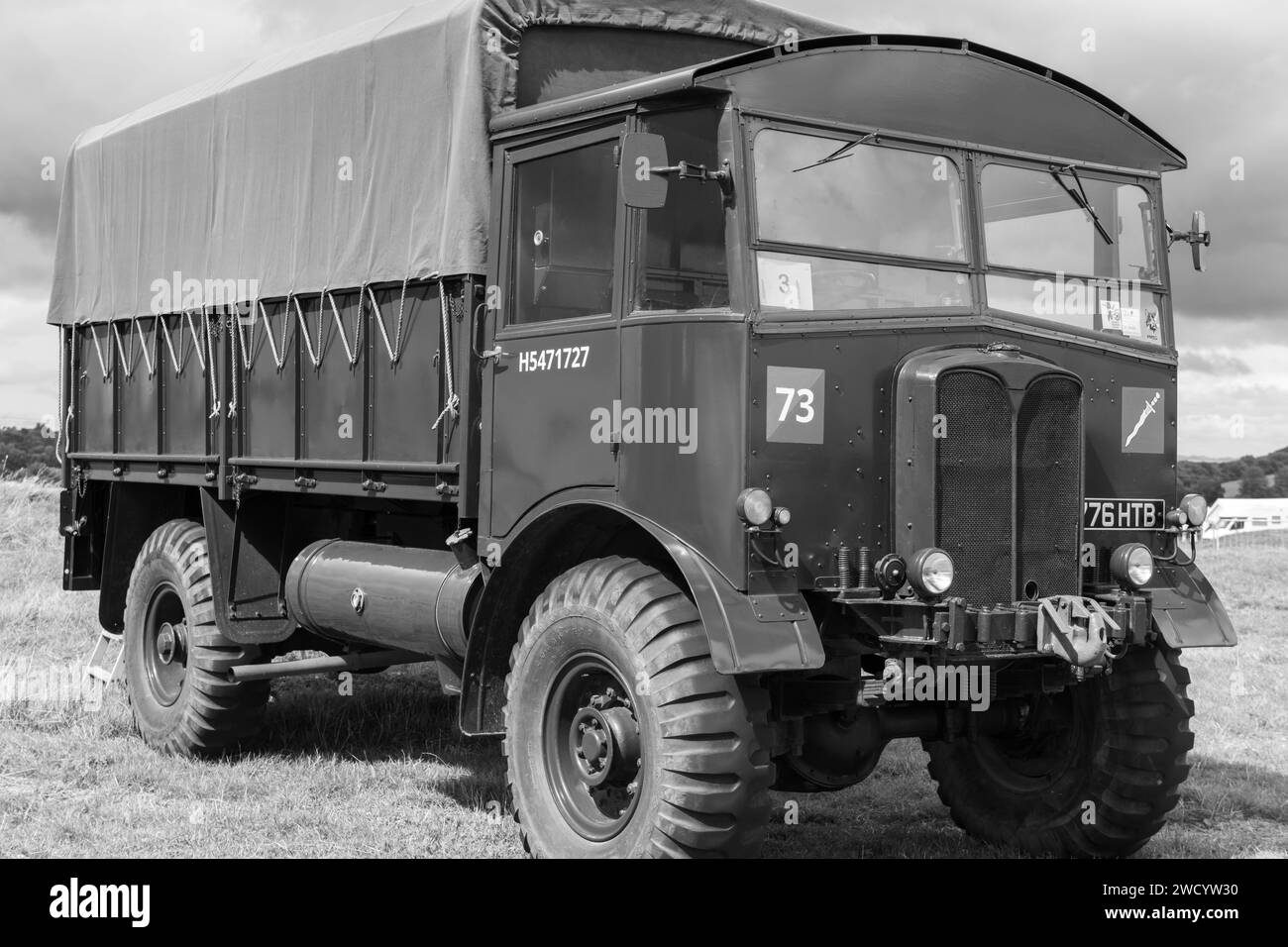 Low Ham.Somerset.United Kingdom.July 23rd 2023.A restored AEC Matador ...