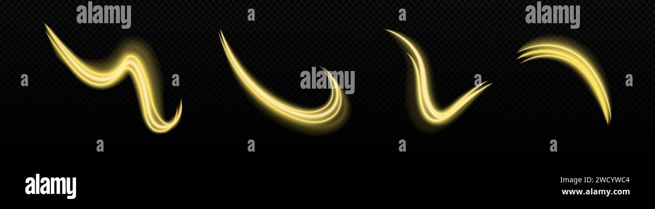 Neon glowing line beam effect. Laser speed element Stock Vector Image ...