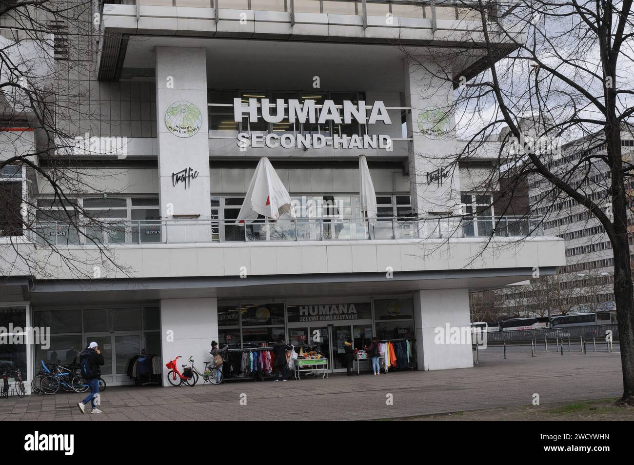 Berlin /Germany . 07 March 2019. Humana second-hand store on ...