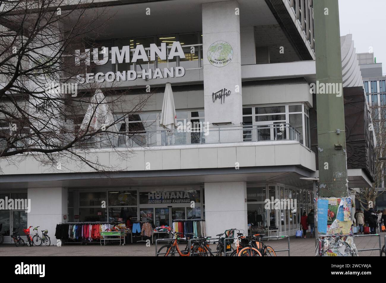 Berlin /Germany . 07 March 2019. Humana second-hand store on ...