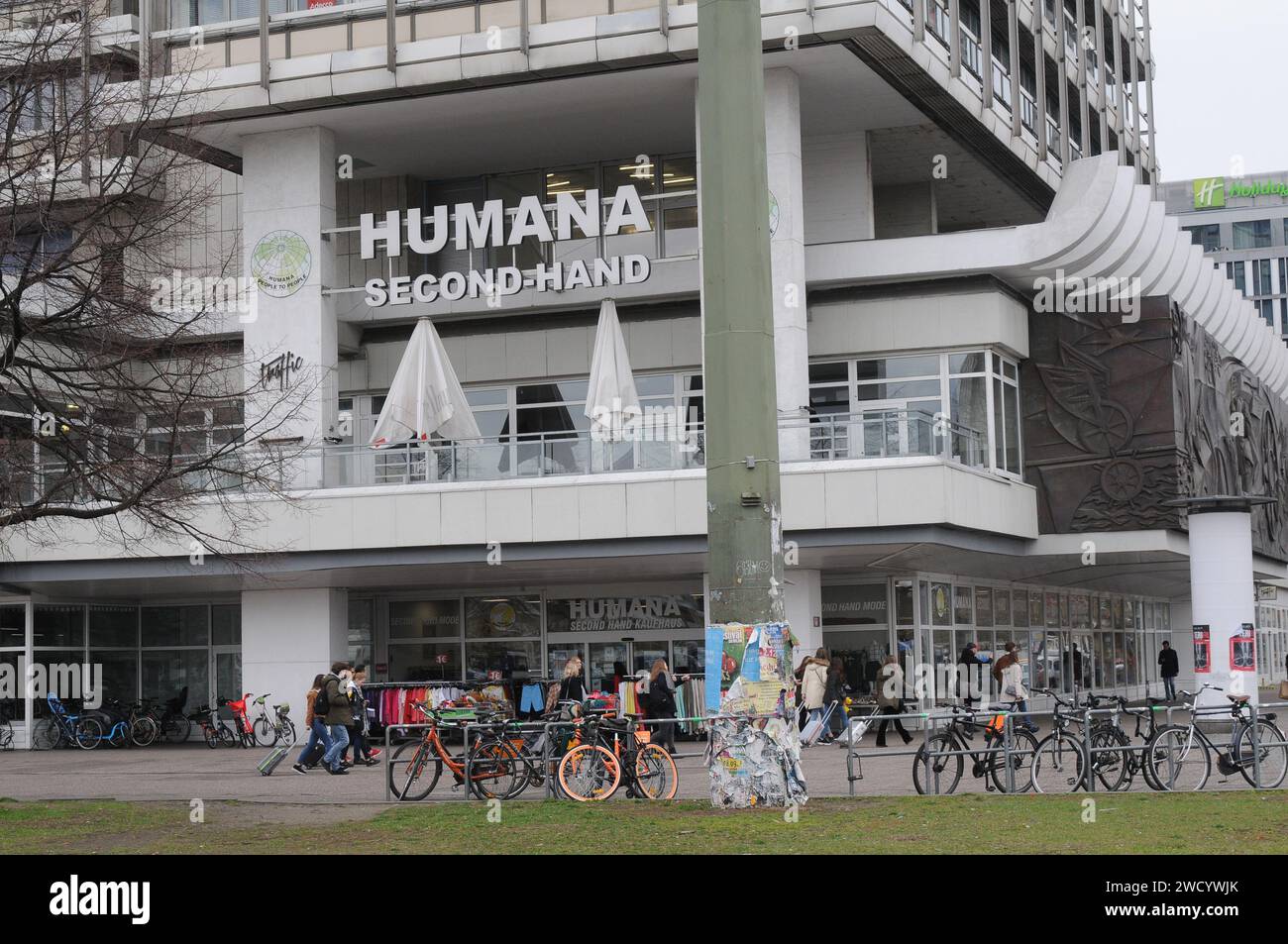 Berlin /Germany . 07 March 2019. Humana second-hand store on ...