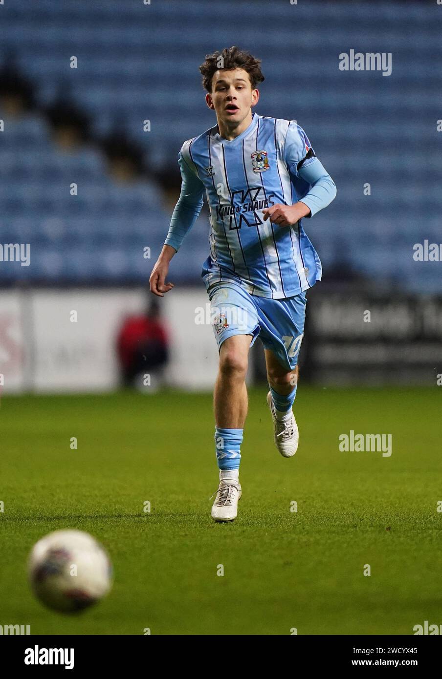 Coventry City's Charlie Finney during the FA Youth Cup fourth round ...
