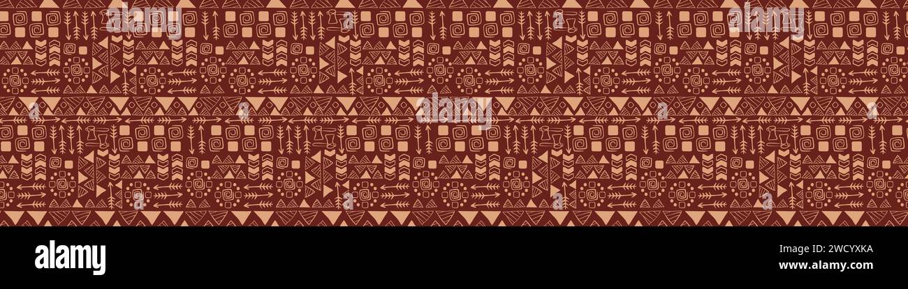 Red tribal ethnic seamless pattern Stock Vector Image & Art - Alamy