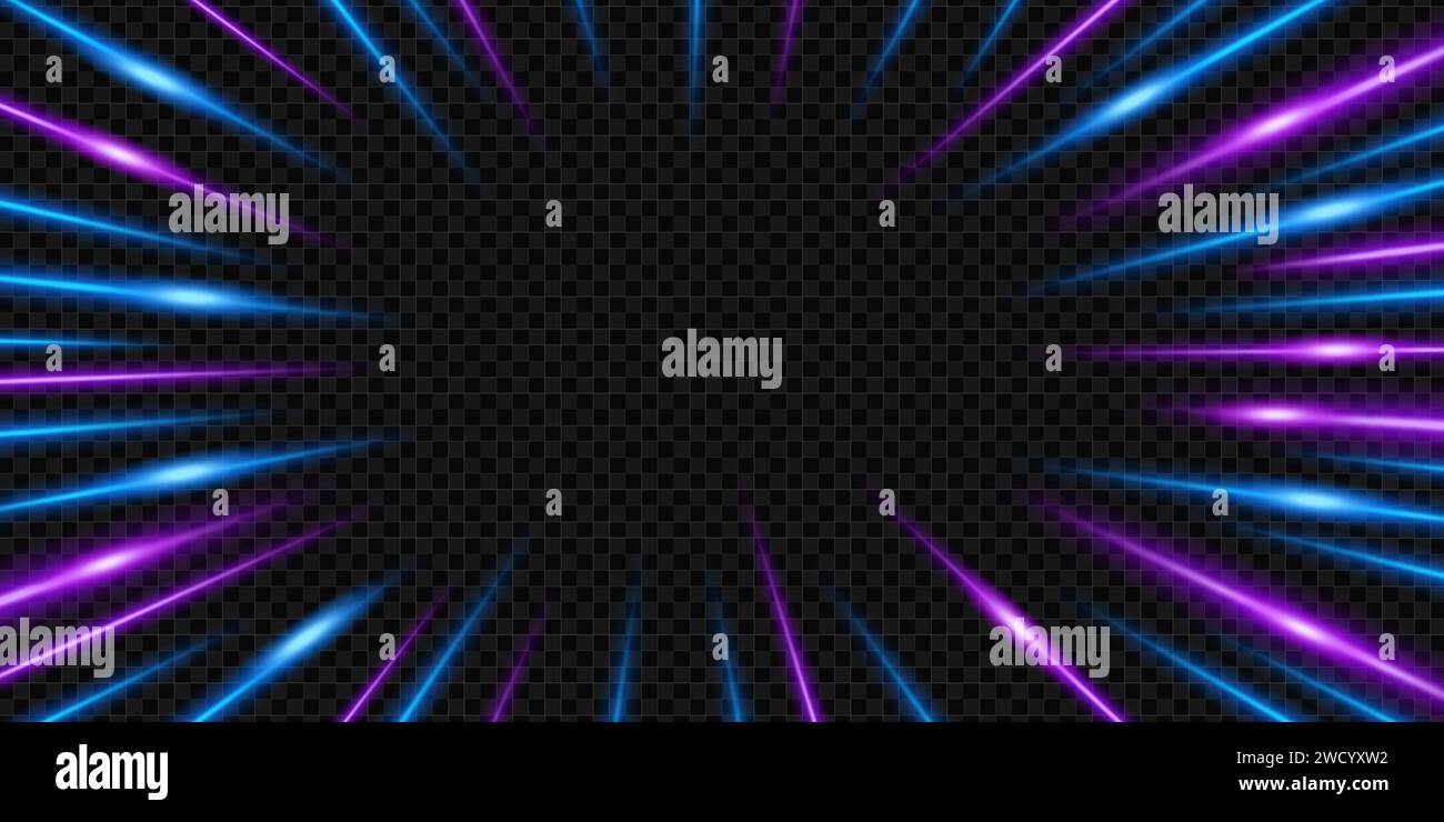 Burst blur speed motion neon background. Splash hyper space speed ...
