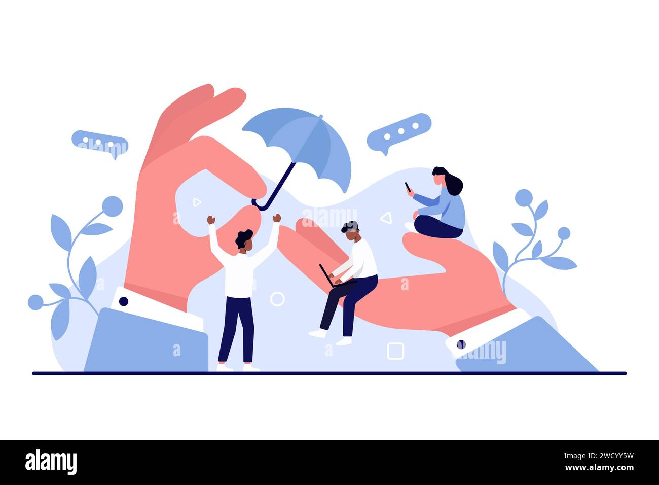 Support and care of corporate leader for wellbeing of employees. Giant ...