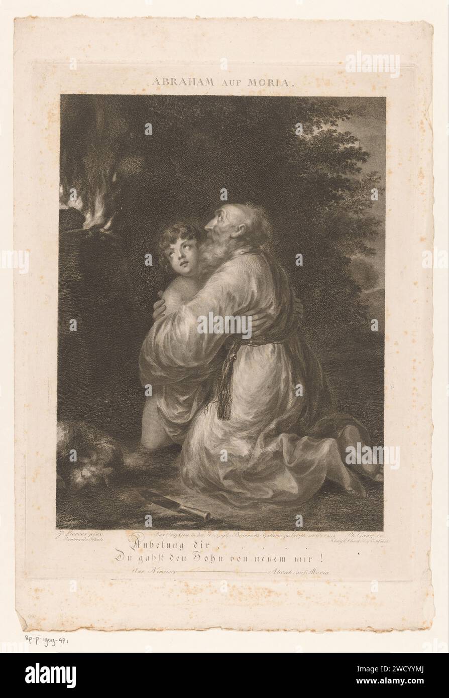 Sacrifice from Isaak, Johann Philipp Ganz, After Jan Lievens, 1756 ...