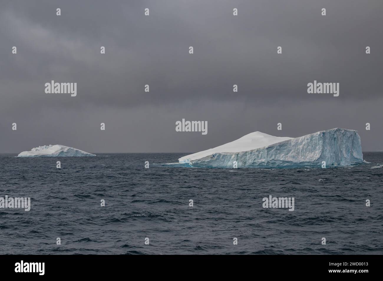 Icebergs Brialmont Cove, Antarctica, Antarctic peninsula, numerous ...