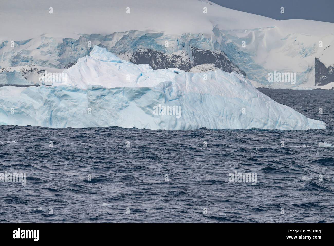 Icebergs Brialmont Cove, Antarctica, Antarctic peninsula, numerous ...
