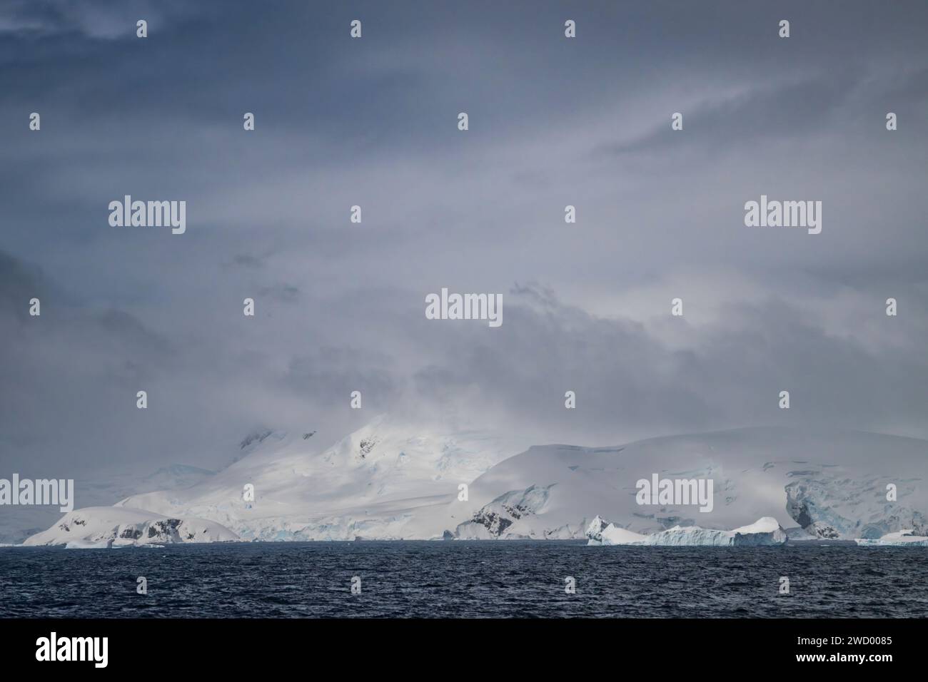 Icebergs Brialmont Cove, Antarctica, Antarctic peninsula, numerous ...