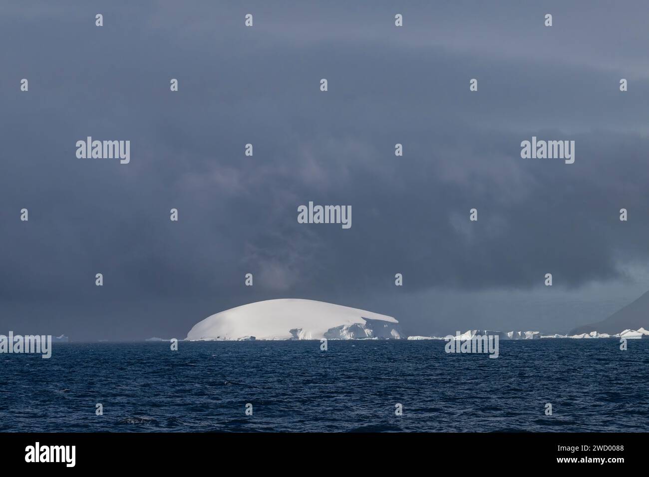 Icebergs Brialmont Cove, Antarctica, Antarctic peninsula, numerous ...