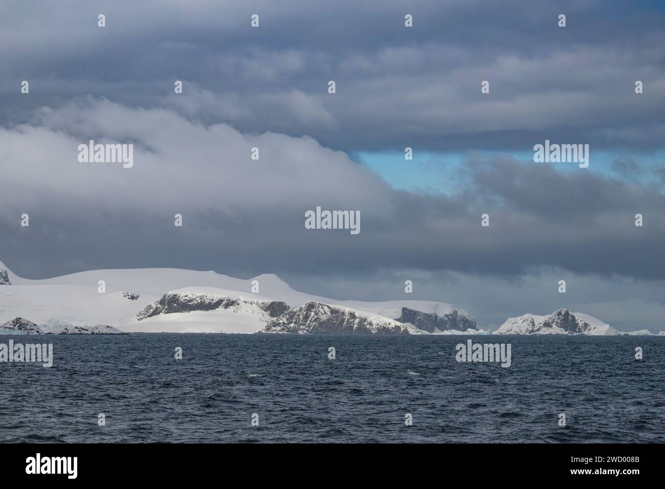 Icebergs Brialmont Cove, Antarctica, Antarctic peninsula, numerous ...