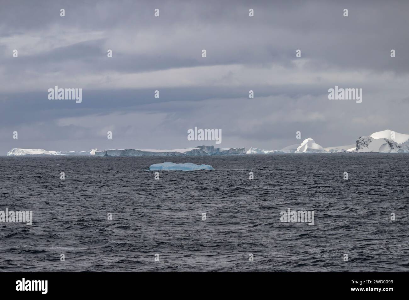 Icebergs Brialmont Cove, Antarctica, Antarctic peninsula, numerous ...