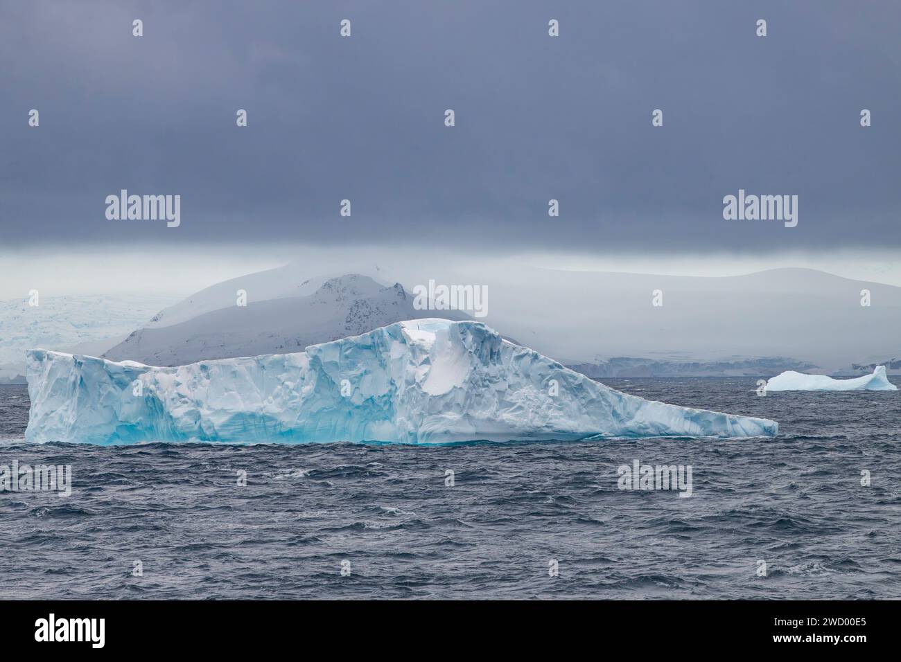 Icebergs Brialmont Cove, Antarctica, Antarctic peninsula, numerous ...