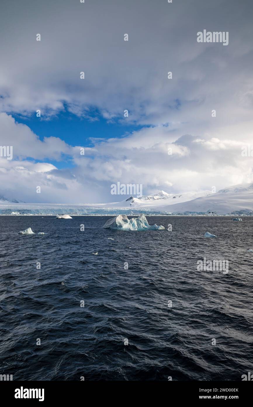 Icebergs Brialmont Cove, Antarctica, Antarctic peninsula, numerous ...