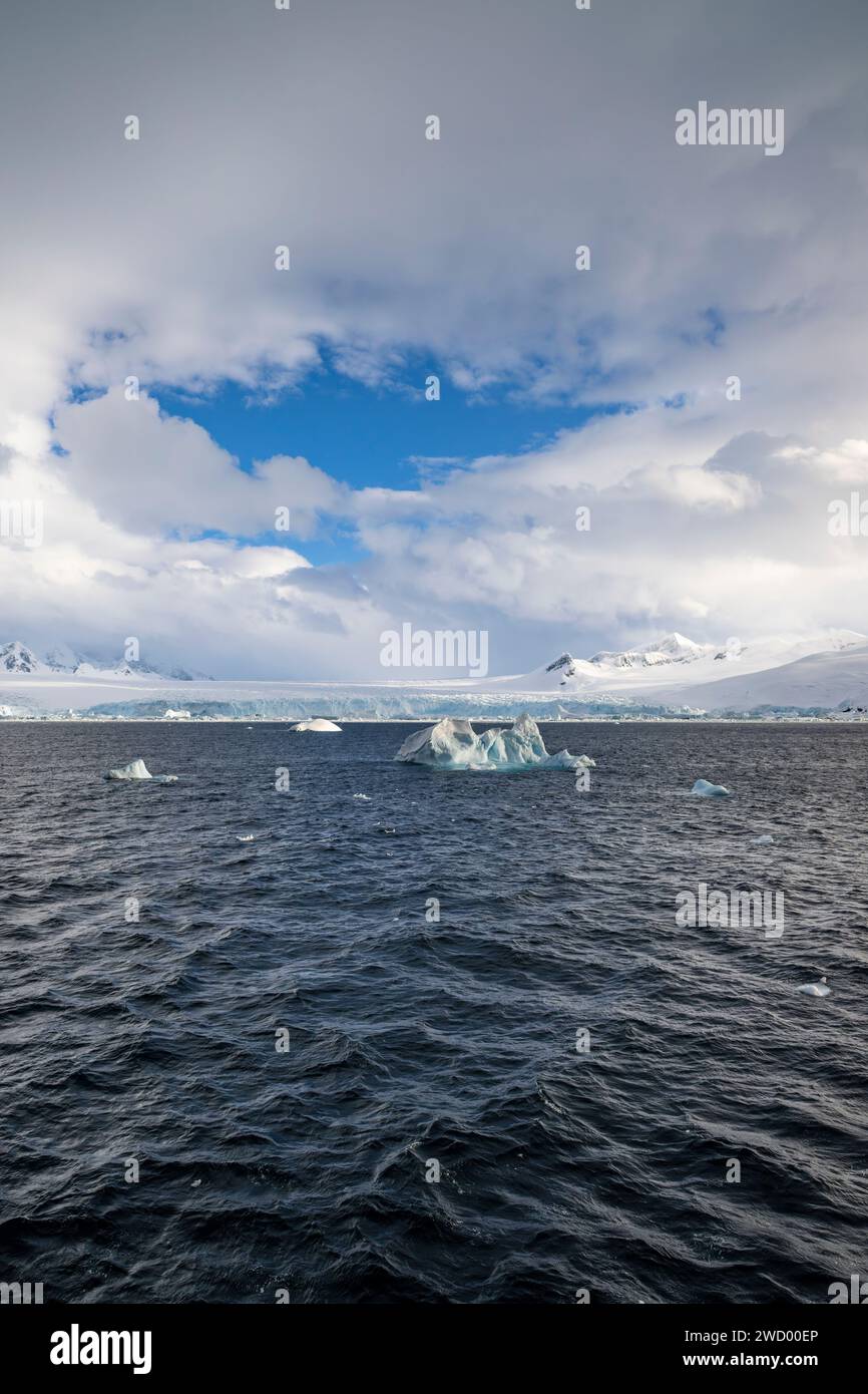 Icebergs Brialmont Cove, Antarctica, Antarctic peninsula, numerous ...