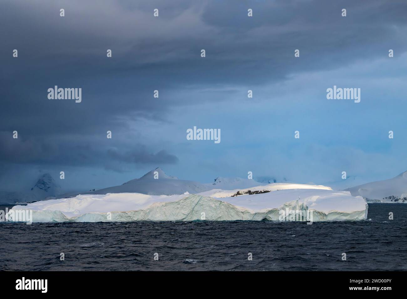 Icebergs Brialmont Cove, Antarctica, Antarctic peninsula, numerous ...