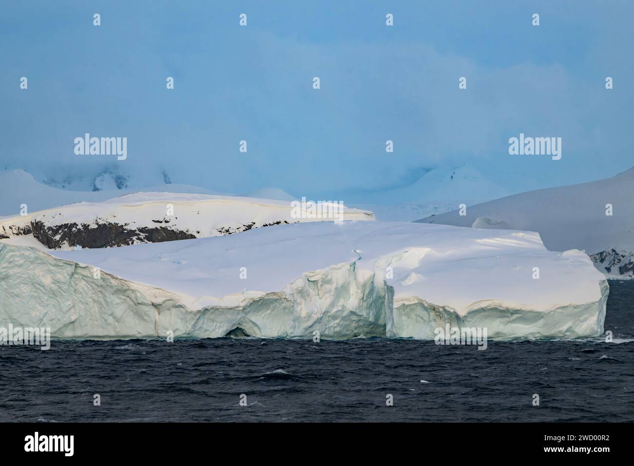 Icebergs Brialmont Cove, Antarctica, Antarctic peninsula, numerous ...