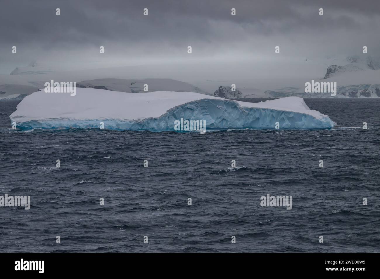 Icebergs Brialmont Cove, Antarctica, Antarctic peninsula, numerous ...