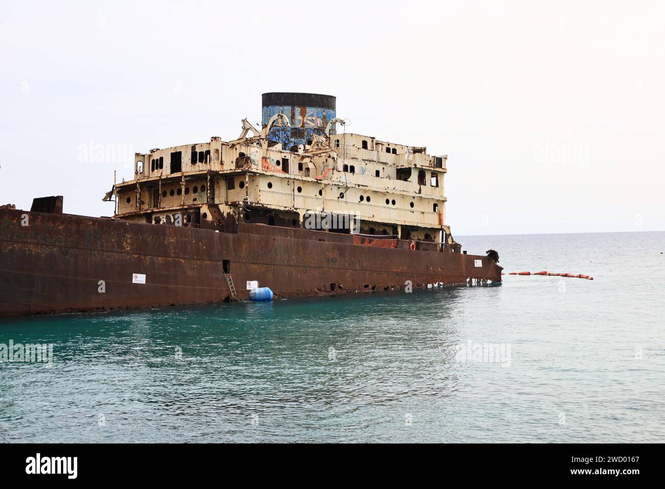 The Telamon is a Greek freighter that ran aground on 31 October 1981 in ...