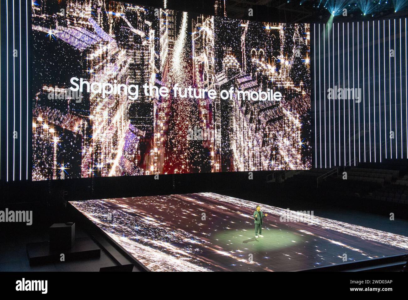 San Jose, USA. 17th Jan, 2024. Samsung's smartphone boss TM Roh ...