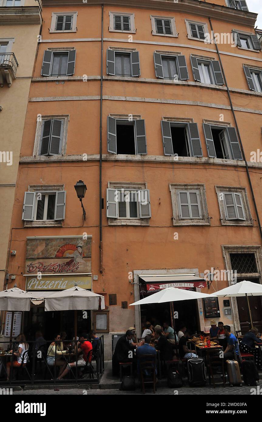 Rome / Italy 15.July 2019/ Life of people of Rome and tourists and ...