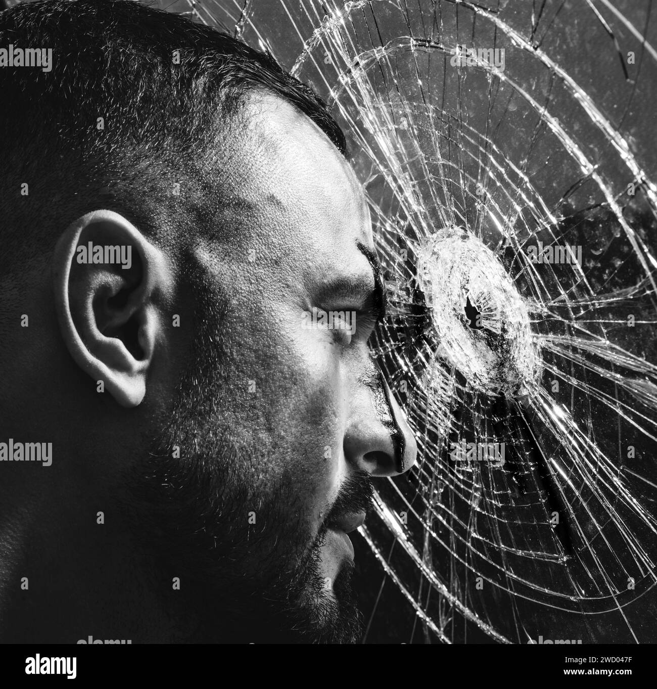 Boxing headshot portrait Black and White Stock Photos & Images - Alamy