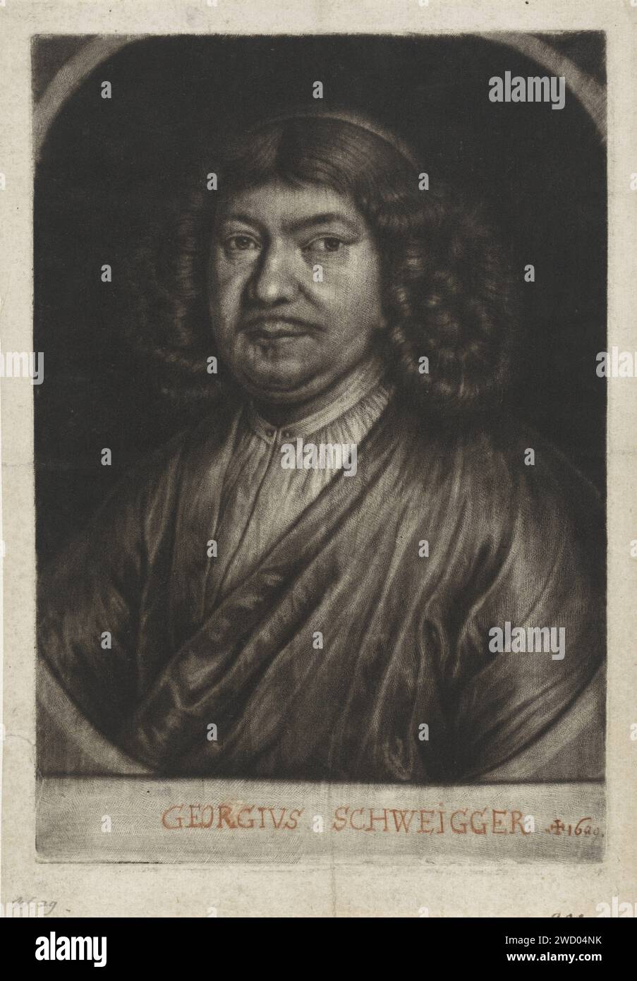 Portrait of the sculptor Georg Schweigger, Jan van Somer, 1689 - 1700 ...