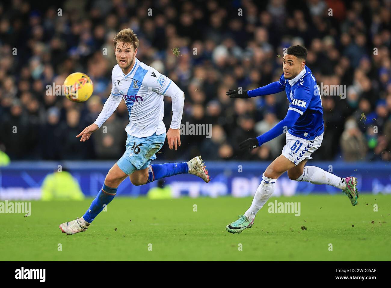 Liverpool, UK. 17th Jan, 2024. Joachim Andersen of Crystal Palace and ...