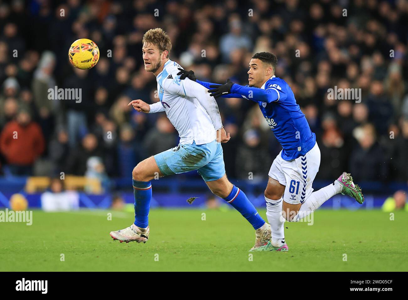 Liverpool, UK. 17th Jan, 2024. Joachim Andersen of Crystal Palace and ...