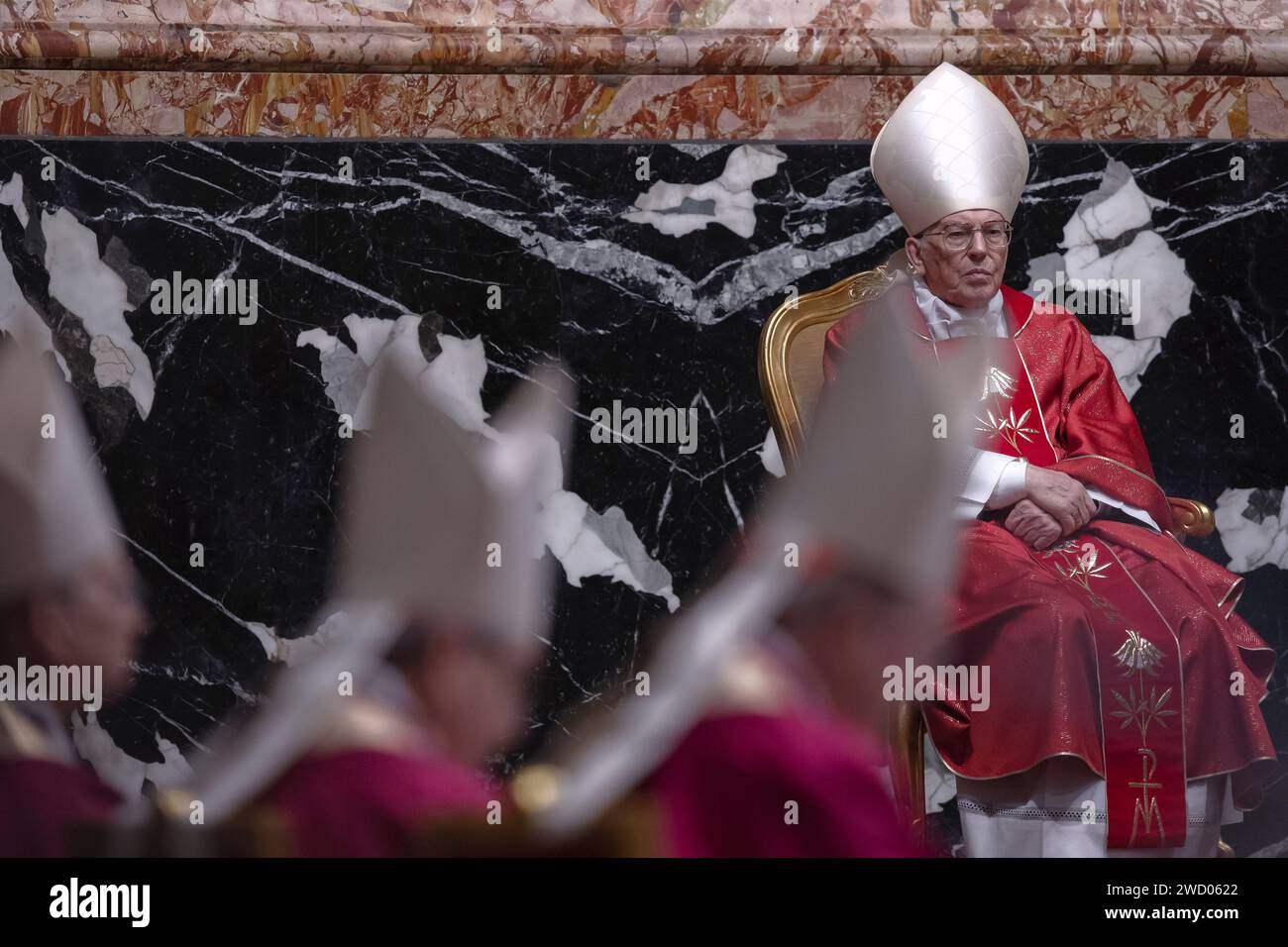 Vatican City, Vatican, 17 January 2024. Cardinal Giovanni Battista Re ...
