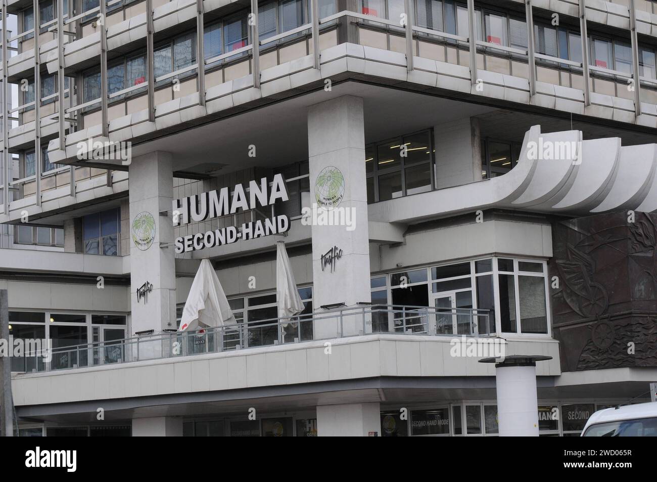 Berlin /Germany . 07 March 2019. Humana second-hand store on ...