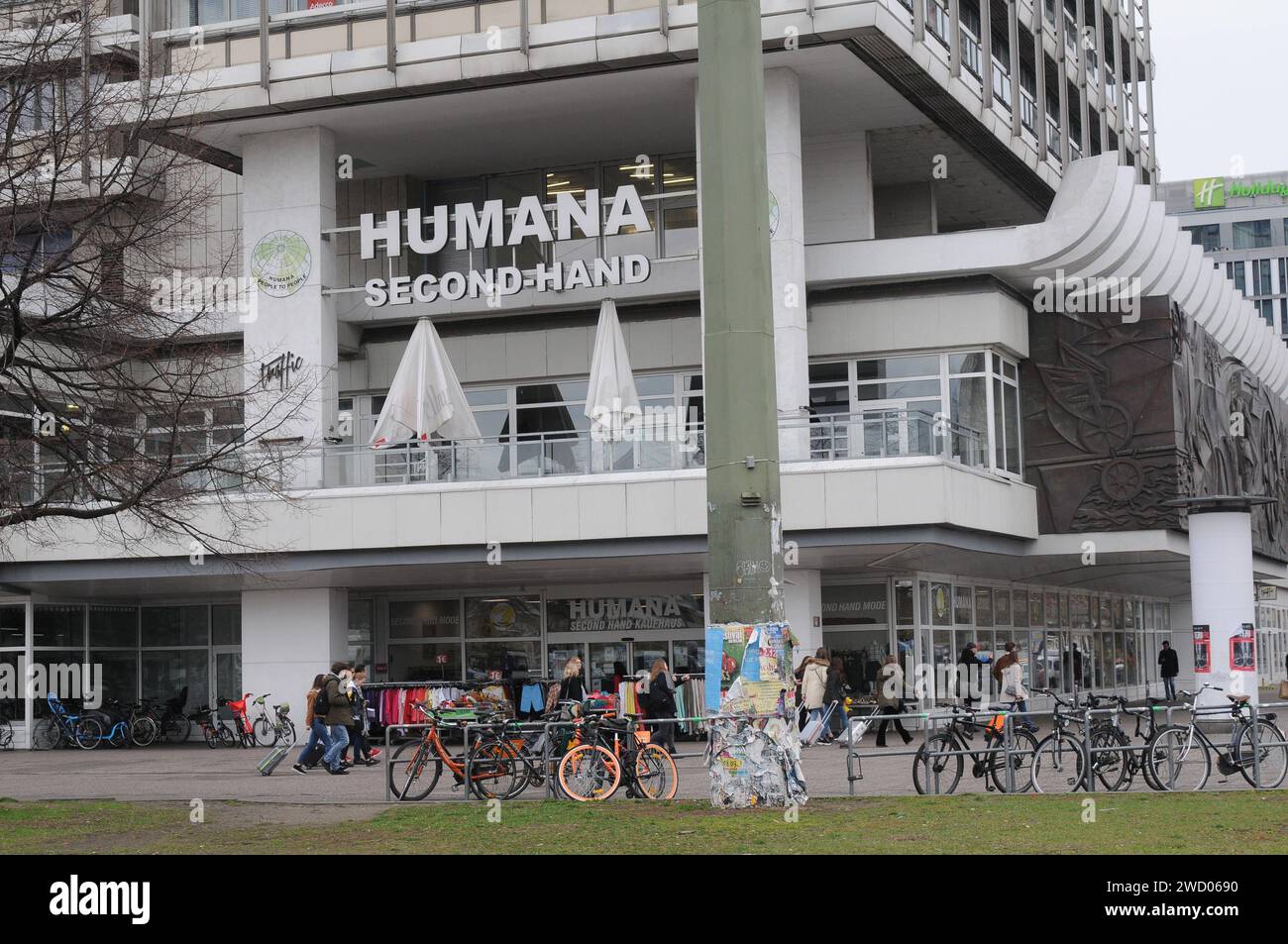 Berlin /Germany . 07 March 2019. Humana second-hand store on ...