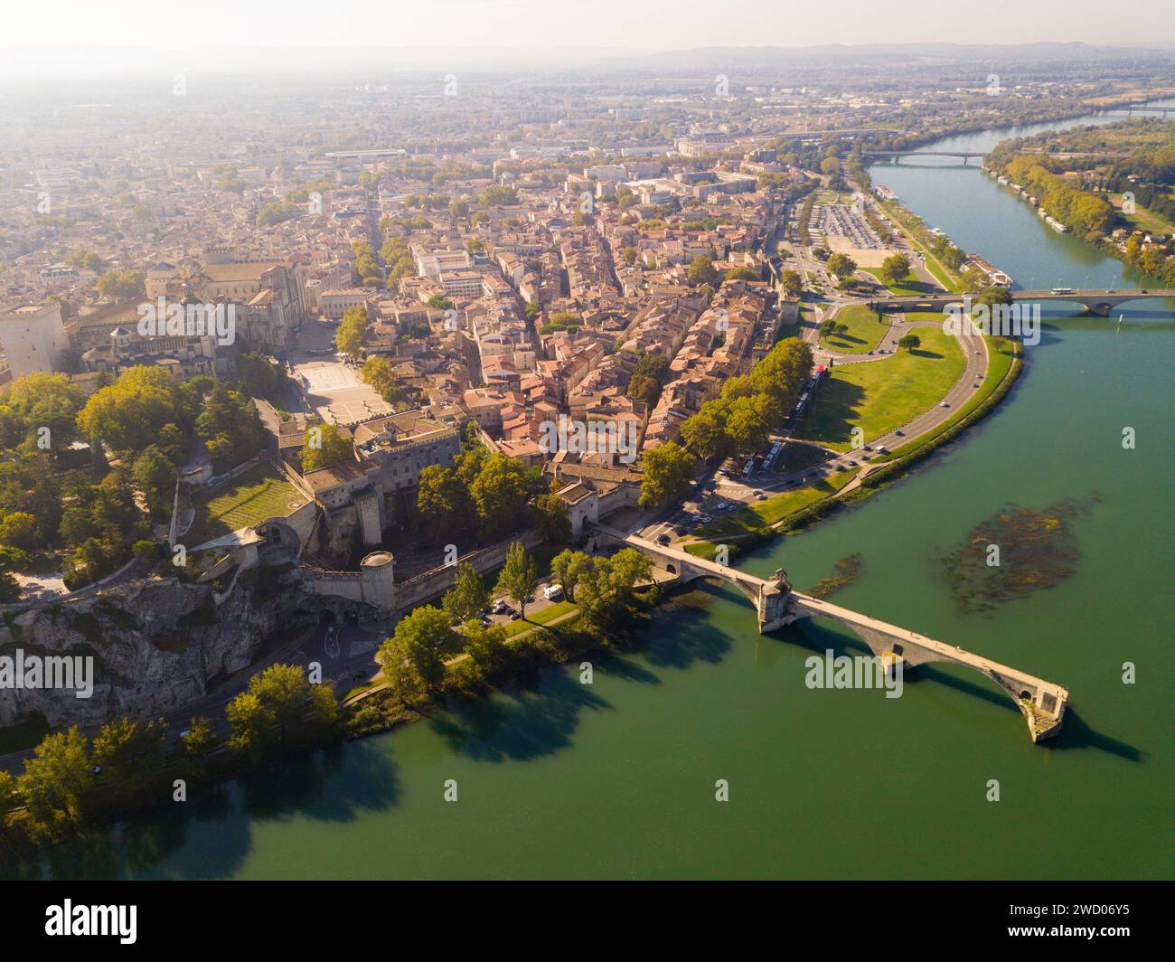 Palais des papes aerial hi-res stock photography and images - Alamy
