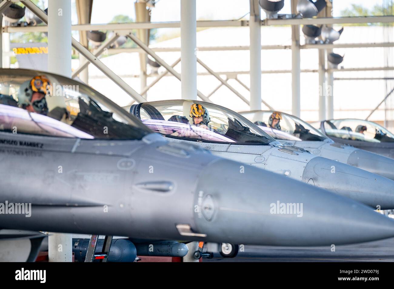 U.S. Air Force pilots assigned to the 79th Fighter Squadron (FS ...