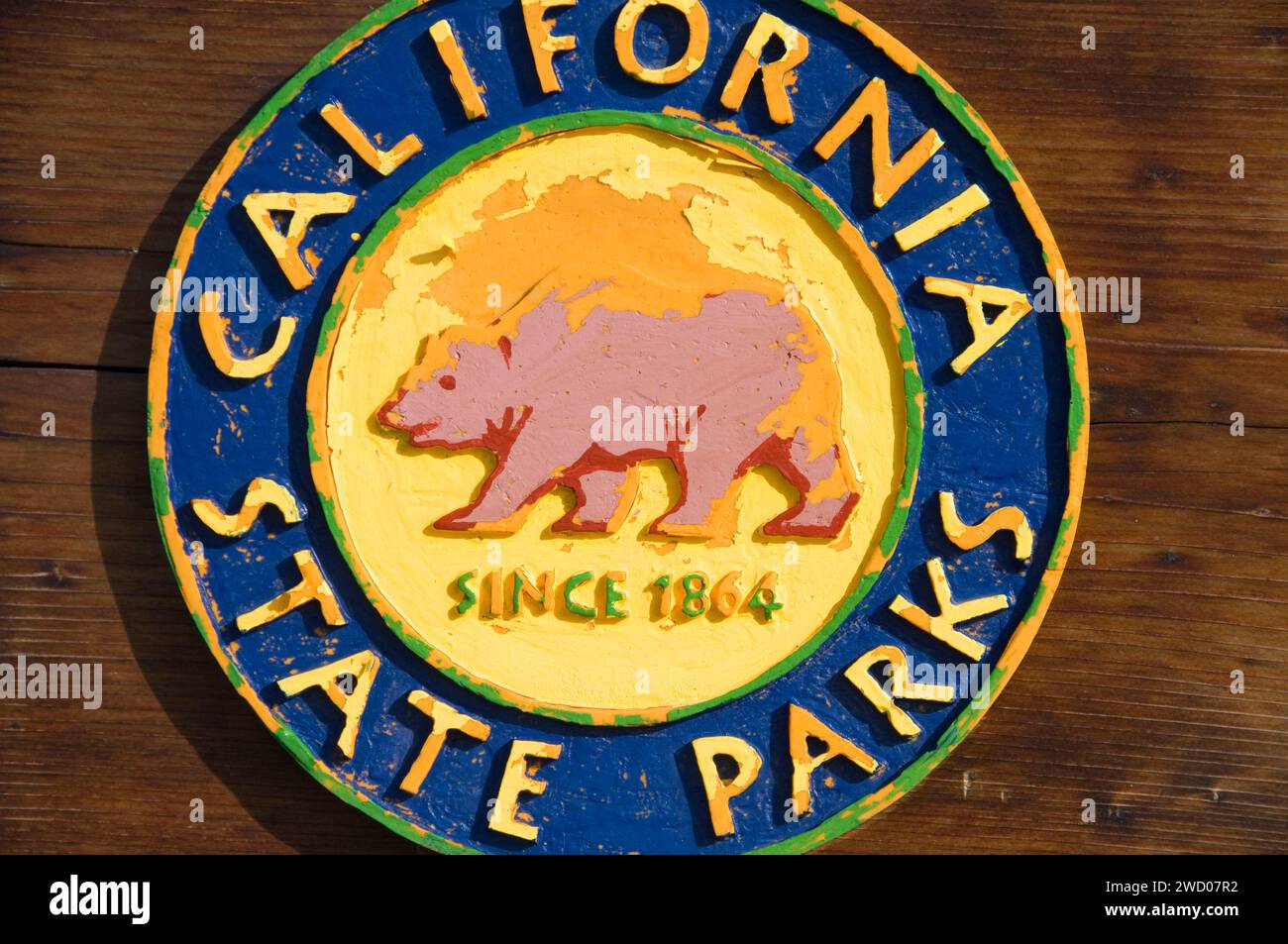 State Park sign, Anza Borrego Desert State Park, Sunrise Scenic Byway ...