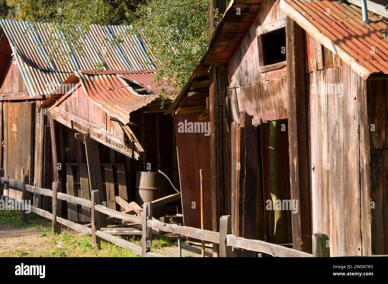 Ranch shed, Daley Ranch Conservation Area, Escondido, California Stock ...