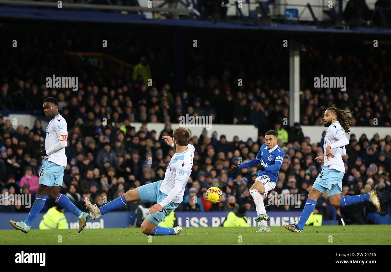 Goodison Park, Liverpool, UK. 17th Jan, 2024. FA Cup Third Round Replay ...