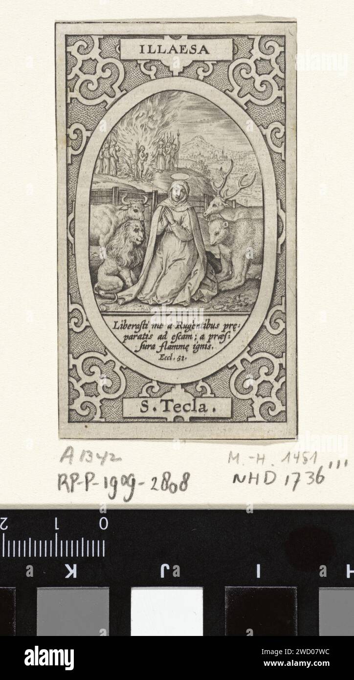 H. Thecla Van Iconium (Illaesa), Hieronymus Wierix, 1563 - before 1619 ...