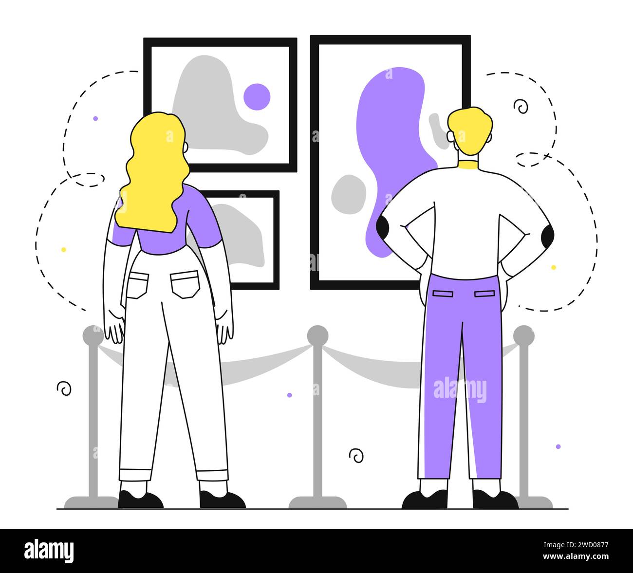 Gallery exhibition artwork Cut Out Stock Images & Pictures - Alamy