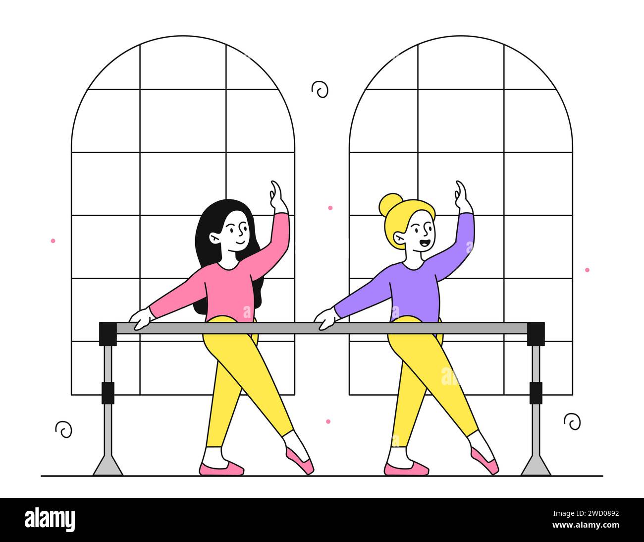 Two ballet Stock Vector Images - Alamy