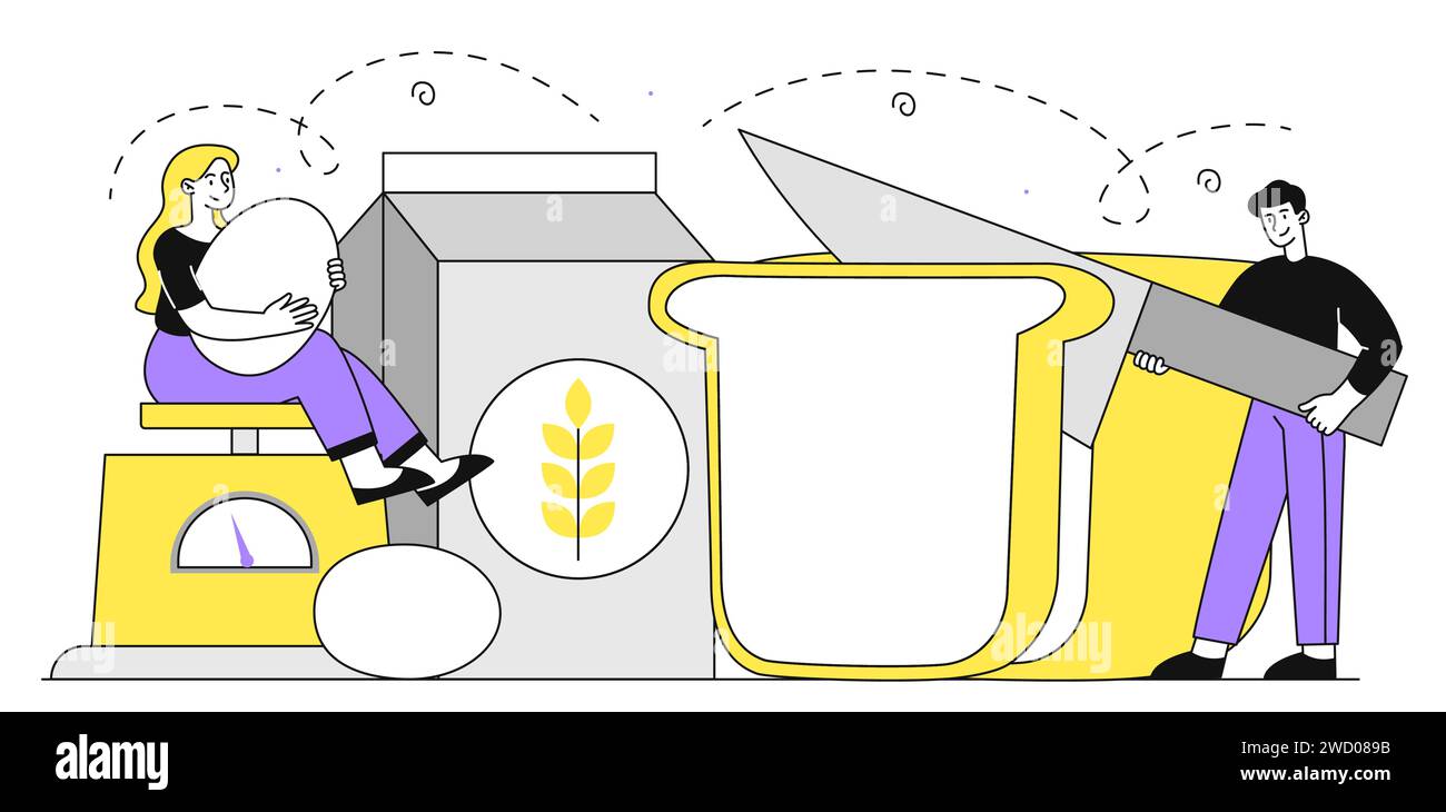 Homemade baking cooking hobby Stock Vector Images - Alamy