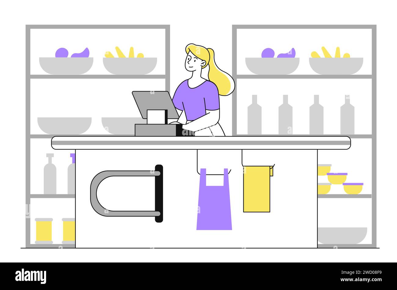 Payment cash register icon Stock Vector Images - Alamy