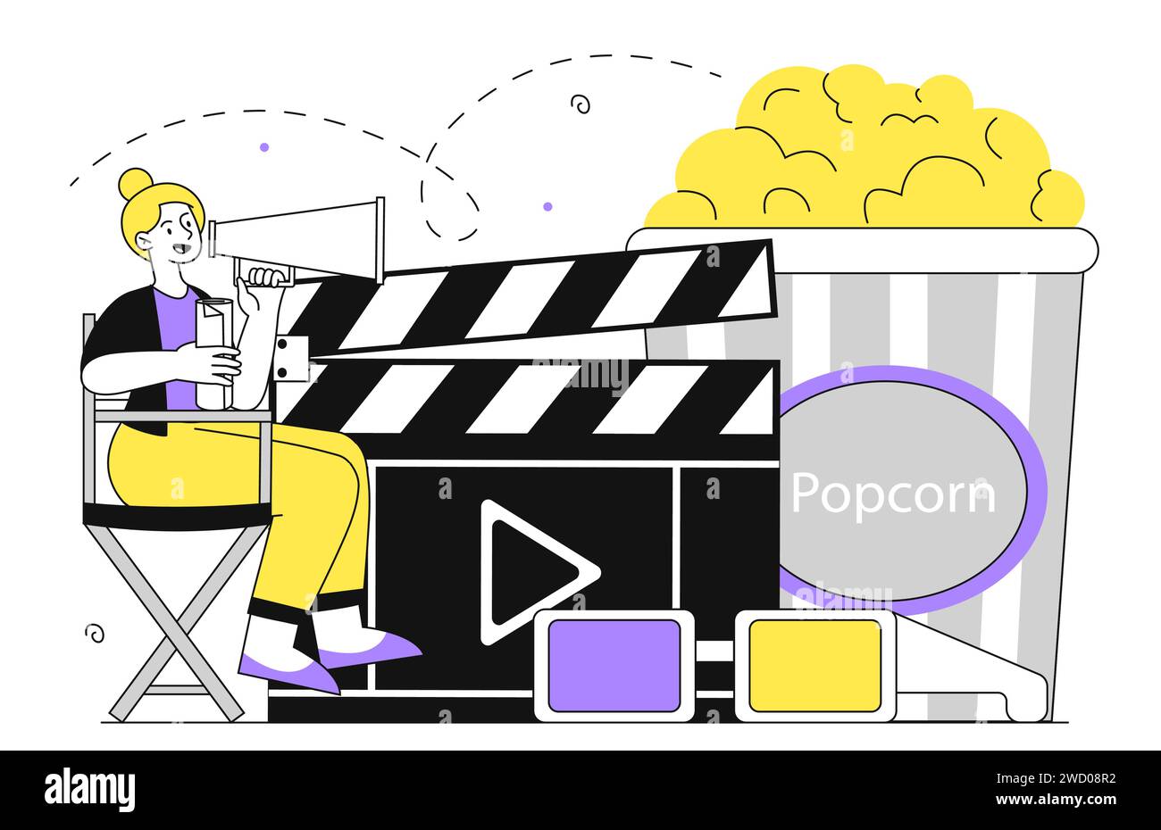 Film director vector linear concept Stock Vector Image & Art - Alamy Film director vector linear concept Stock Vector Image & Art - Alamy