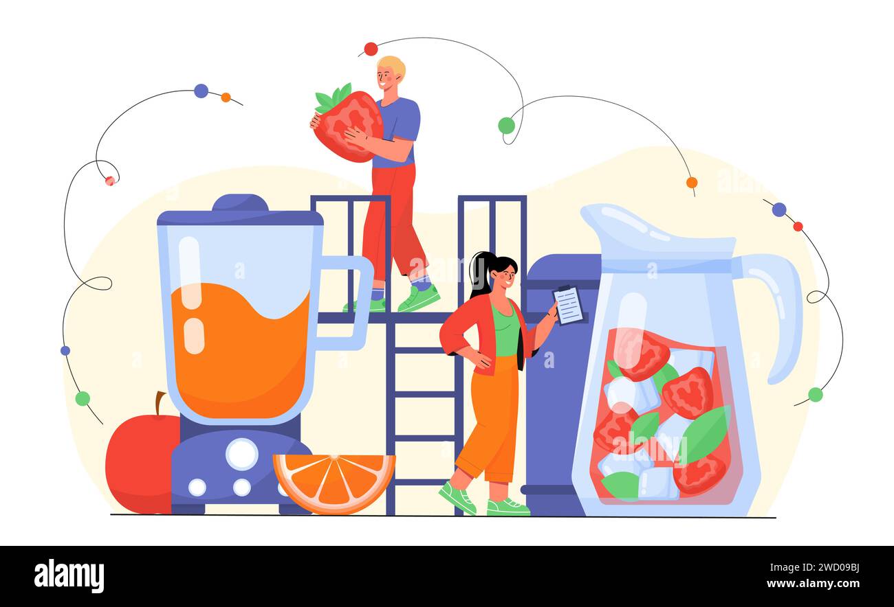 Dessert process Stock Vector Images - Alamy