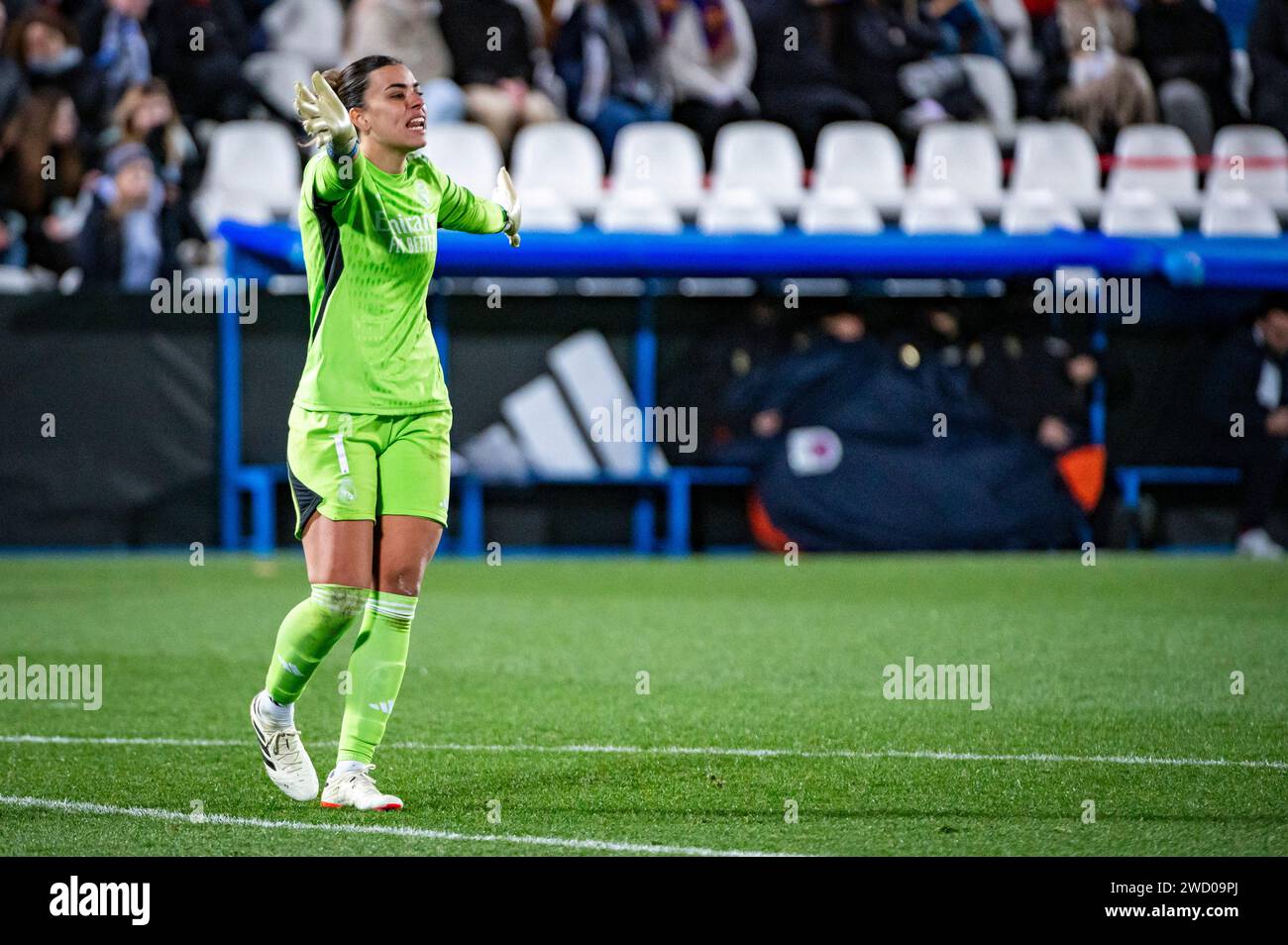 Leganes, Madrid, Spain. 17th Jan, 2024. Misa RodrÃ-guez of Real Madrid ...