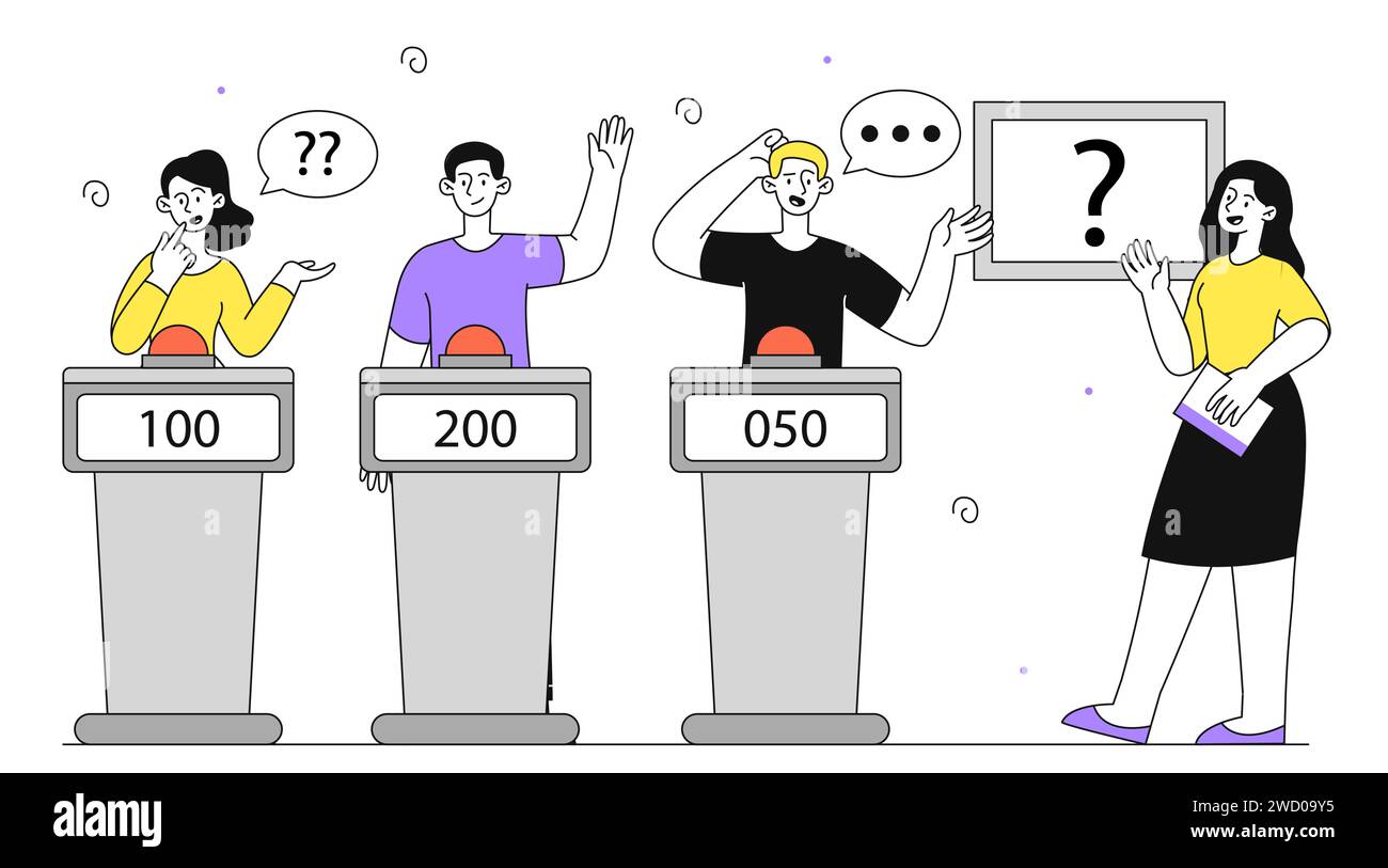 Quiz show Stock Vector Images - Alamy