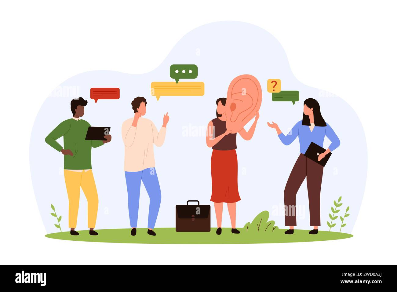 Skill of boss to listen to advice, suggestions and opinions of ...