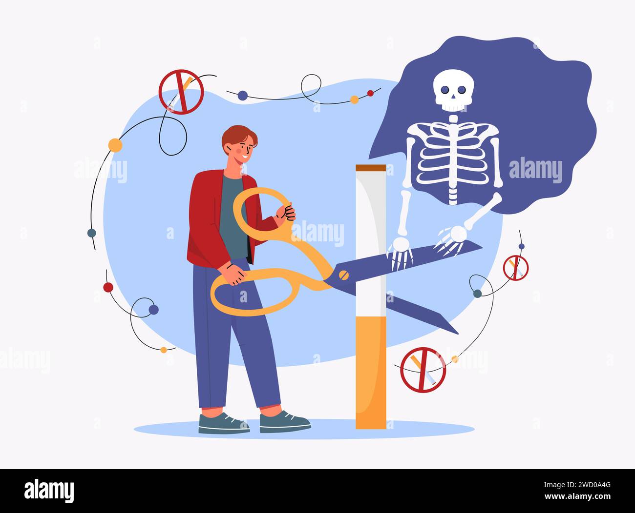 Stop smoking vector concept Stock Vector Image & Art - Alamy